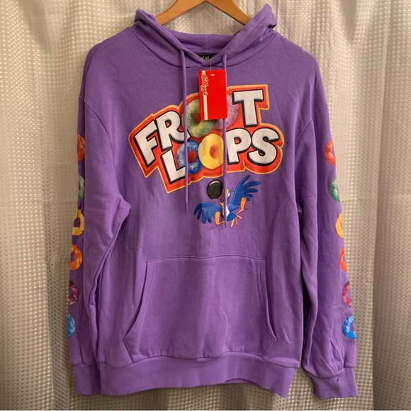 Kellogg’s | Shirts | Kelloggs Froot Loops Unisex Hoodie Size Small Nwt ...